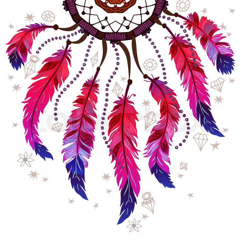 Native American Feather Borders