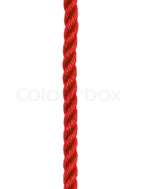 Pieces of rope isolated against a white ... | Stock image | Colourbox