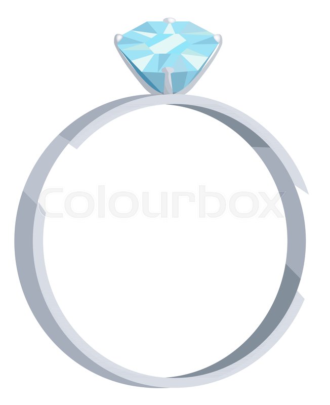 Silver Wedding Ring Cartoon