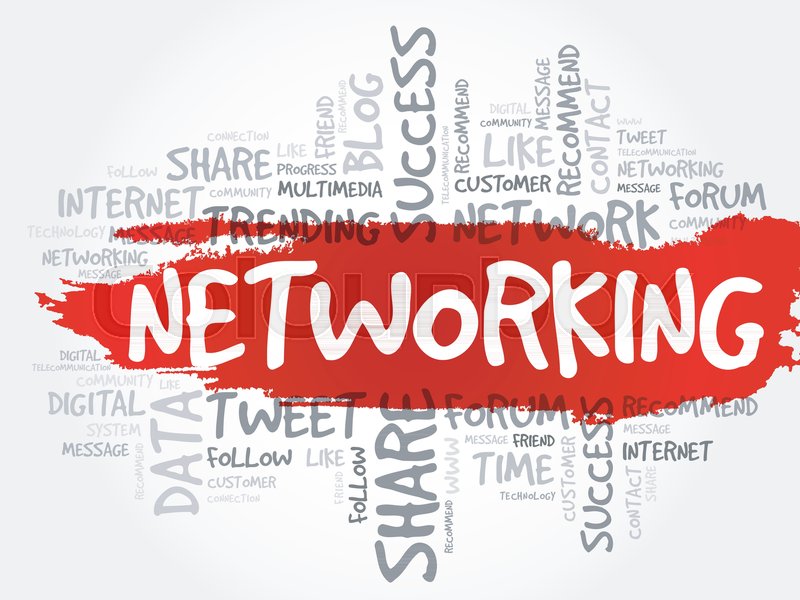 Networking word cloud, business ... | Stock vector | Colourbox