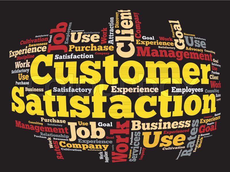 Customer Satisfaction word cloud, ... | Stock vector | Colourbox
