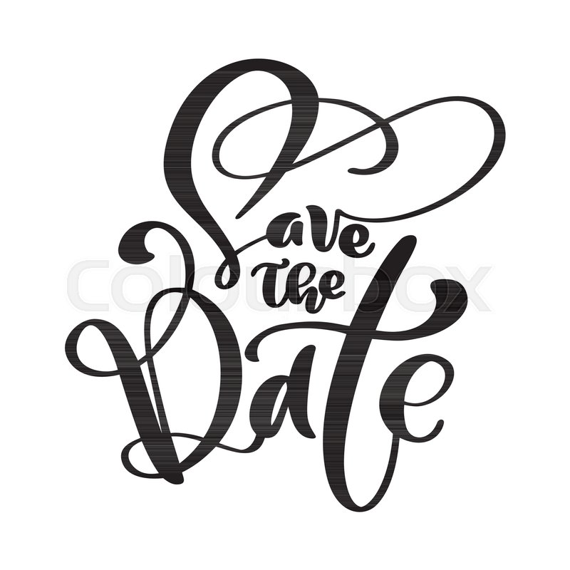 Save The Date Word Art