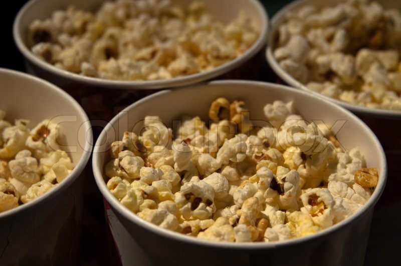 Popcorn Buckets at the Movies | Stock image | Colourbox