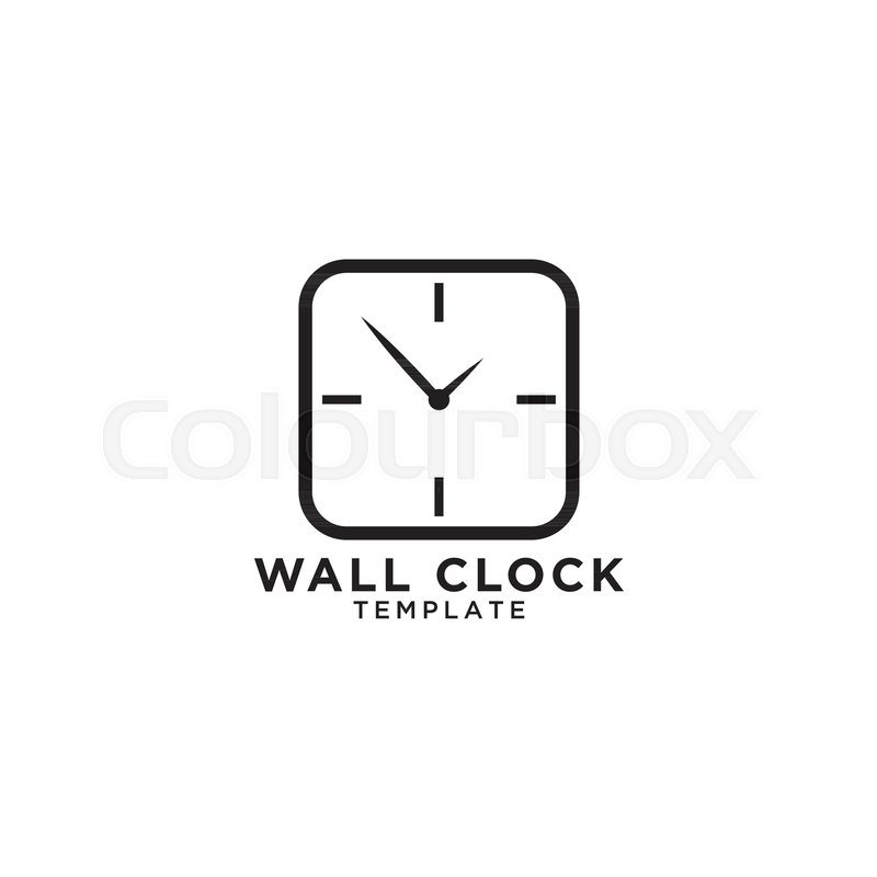 Square Clock Template