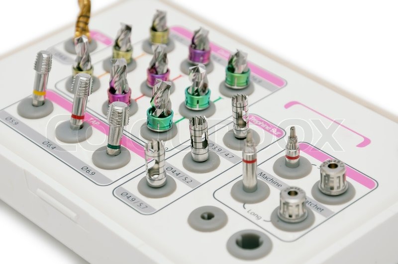 Instrument for dental implantology on a ... | Stock image | Colourbox