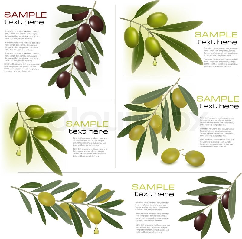 Set of backgrounds with green and ... | Stock vector | Colourbox