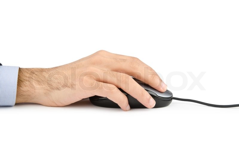 Hand mit Computer -Maus | Stock Bild | Colourbox