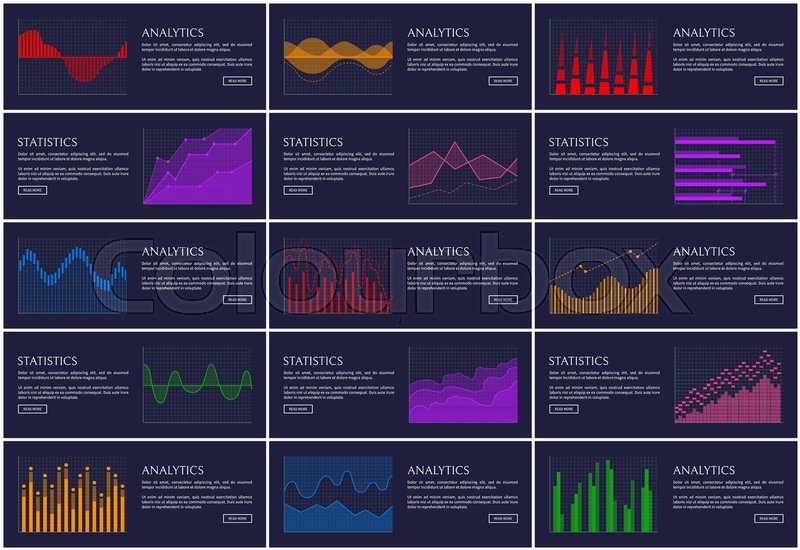 Statistics and analytics banner ... | Stock vector | Colourbox