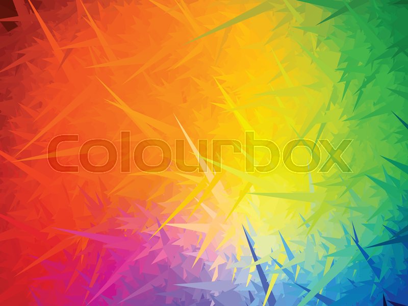 Rainbow vector geometric wallpaper ... | Stock vector | Colourbox