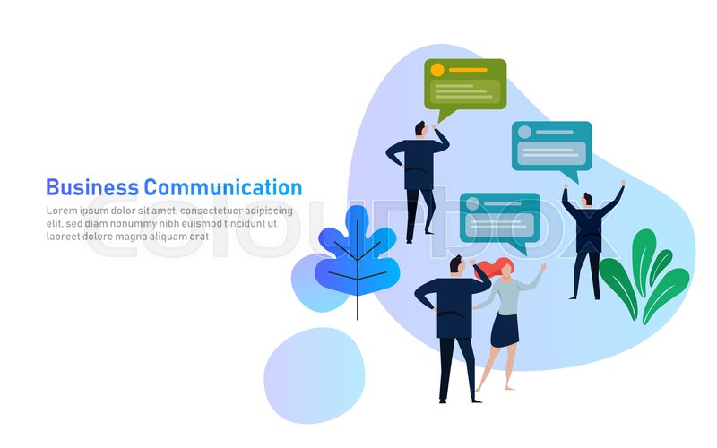 Business People Group Chat ... | Stock vector | Colourbox