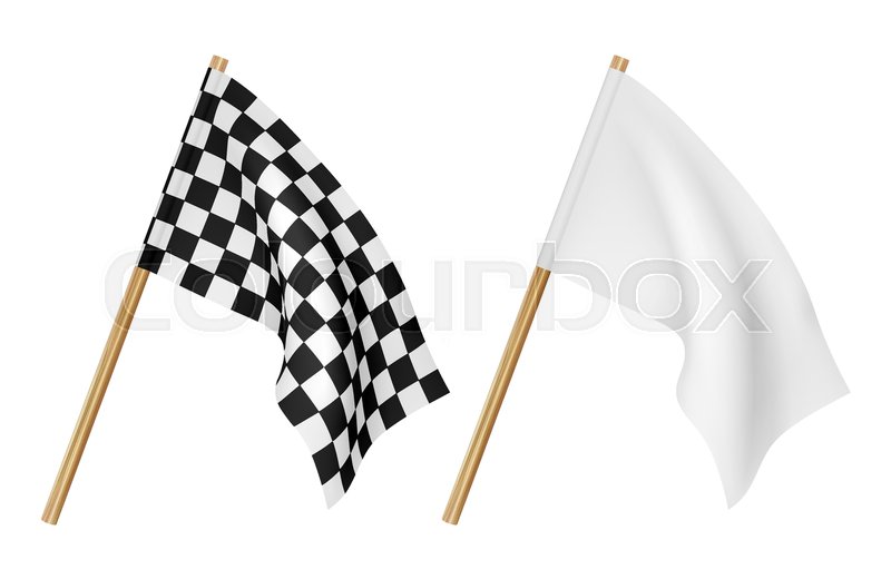 Finish flags isolated on a white ... | Stock vector | Colourbox