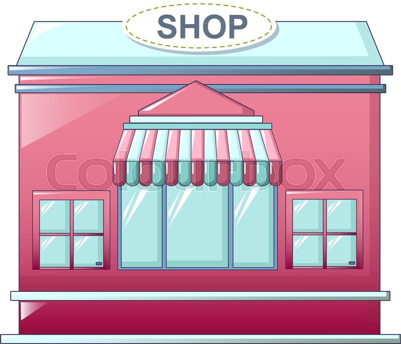 Street shop icon. Cartoon of street ... | Stock vector | Colourbox
