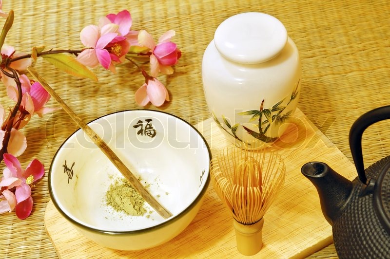 Tools used for Japanese tea ceremony ... | Stock image | Colourbox