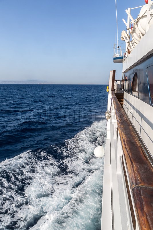 Ship sailing along sea in a summer day | Stock image | Colourbox