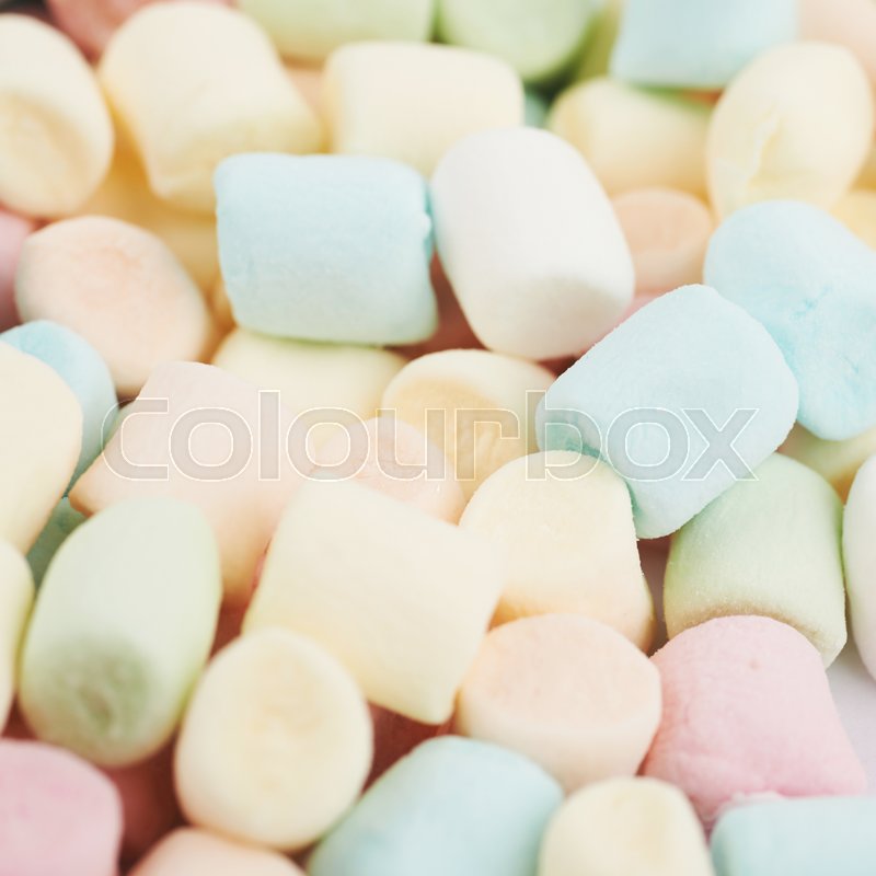 Mini Marshmallows Colored