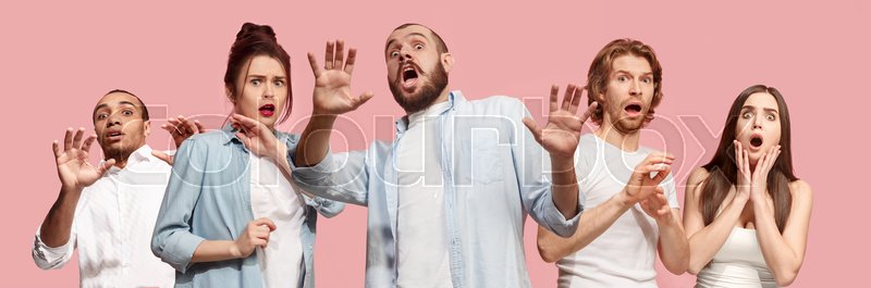 Scared Group Of People