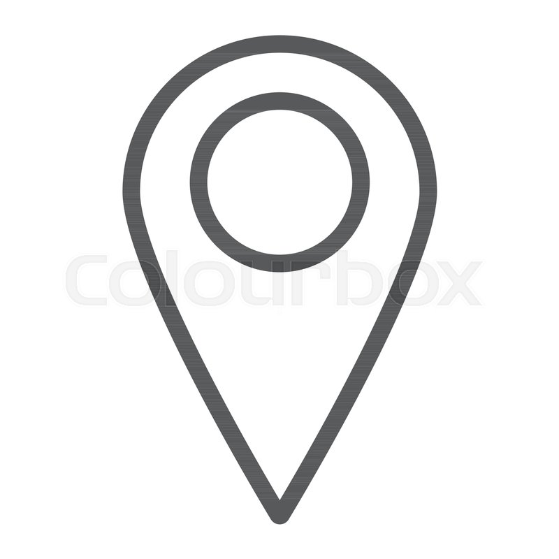 Location line icon, contact us and ... | Stock-Vektor | Colourbox