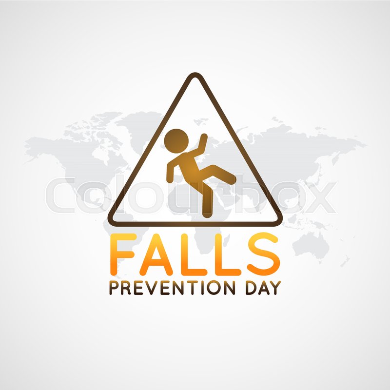 Falls Prevention Day vector logo icon ... | Stock vector | Colourbox