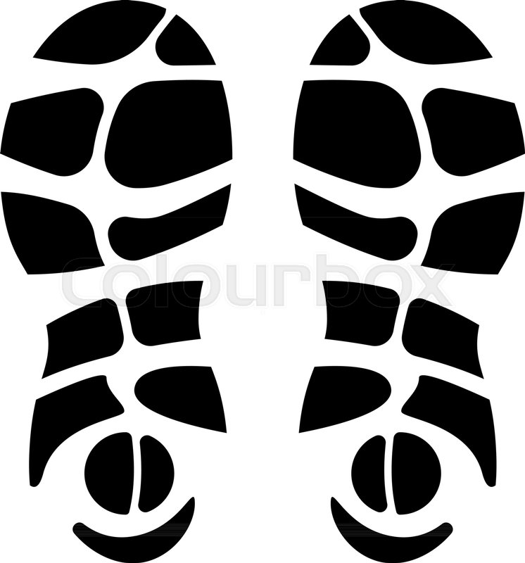 Running Shoe Sole Vector