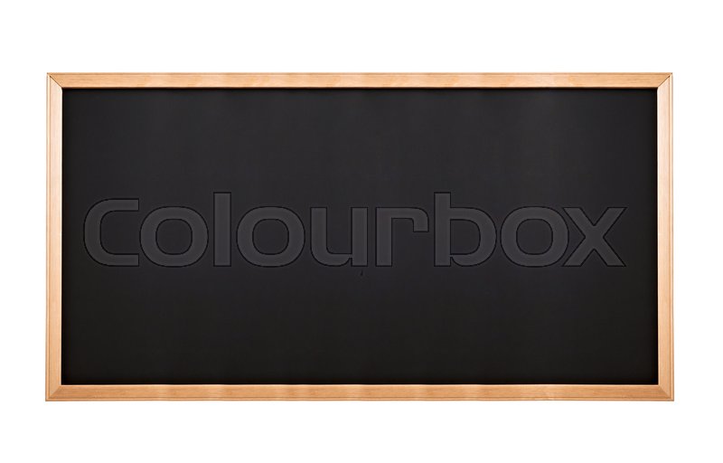 Blackboard with wooden frame and are ... | Stock image | Colourbox
