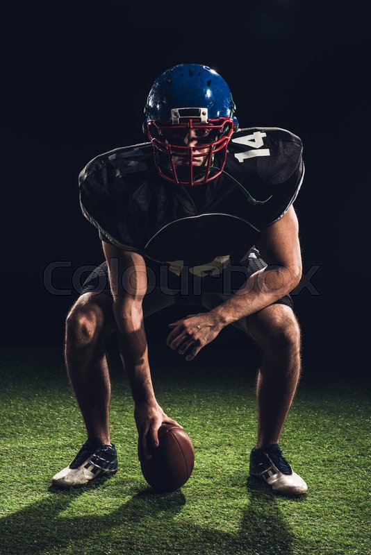 American Football Player Standing