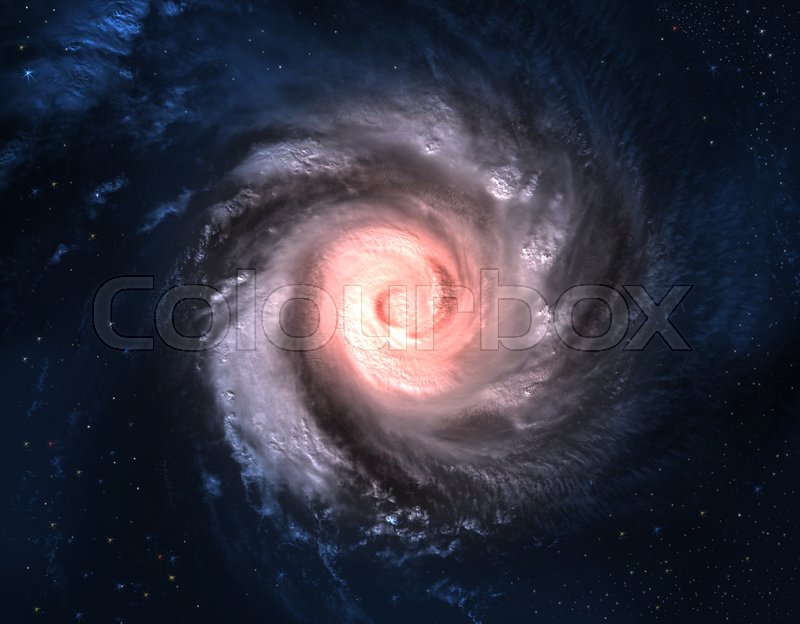 Incredibly beautiful spiral galaxy ... | Stock image | Colourbox