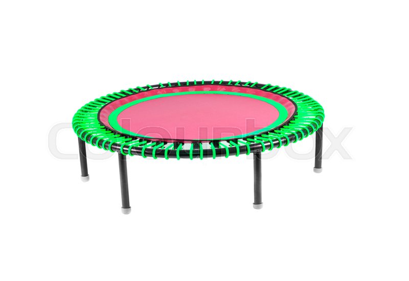 Trampoline isolated on white background | Stock image | Colourbox