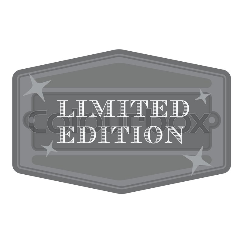 Limited edition icon in monochrome ... | Stock vector | Colourbox