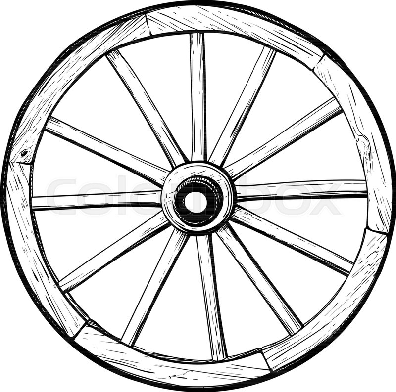Wooden Wheel Clipart