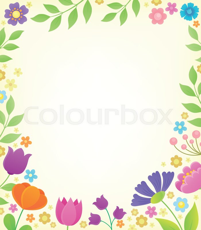 Flower topic background 1 - eps10 ... | Stock vector | Colourbox