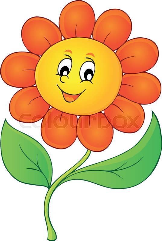 Happy flower theme image 3 - eps10 ... | Stock vector | Colourbox