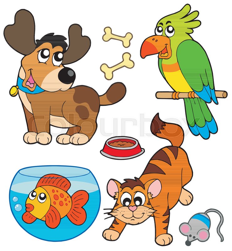 Cartoon pets collection - vector ... | Stock vector | Colourbox