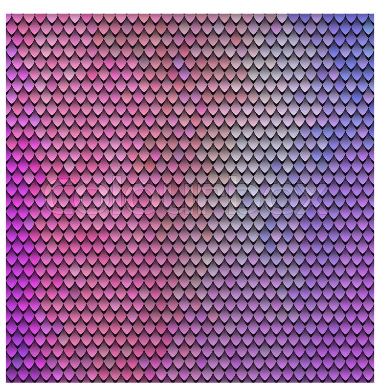 Scaly pattern. Scales of the fairy ... | Stock vector | Colourbox