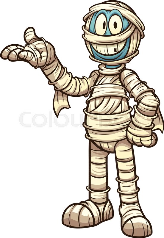Happy cartoon mummy. Vector clip art ... | Stock vector | Colourbox