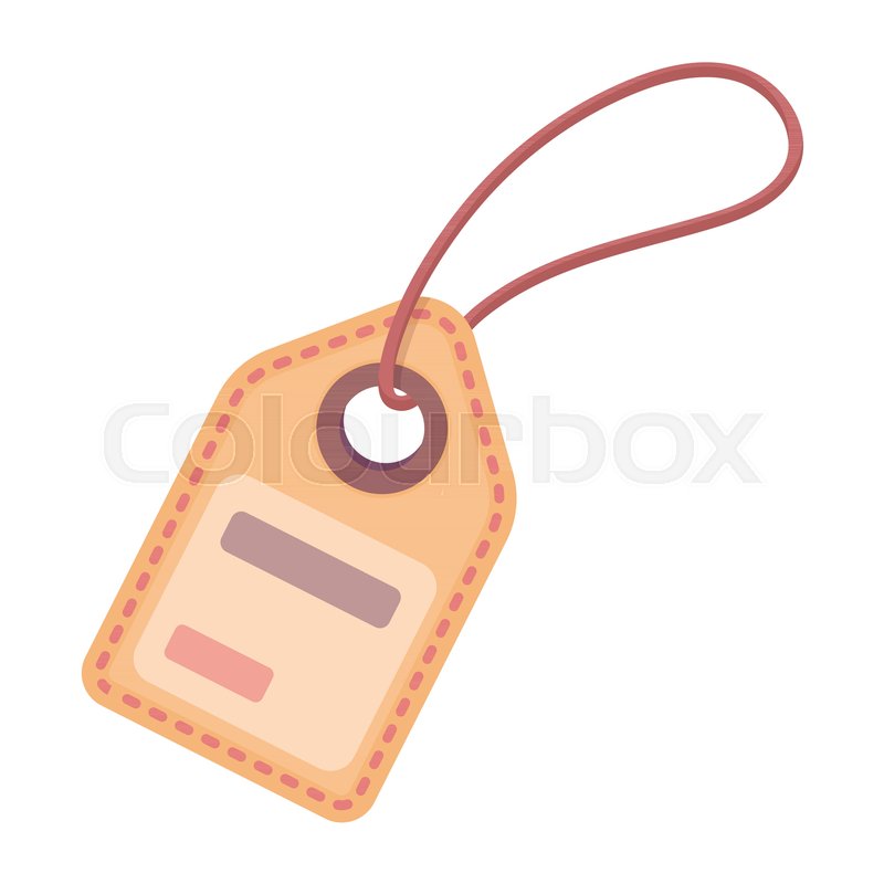 Label icon in cartoon style isolated ... | Stock vector | Colourbox
