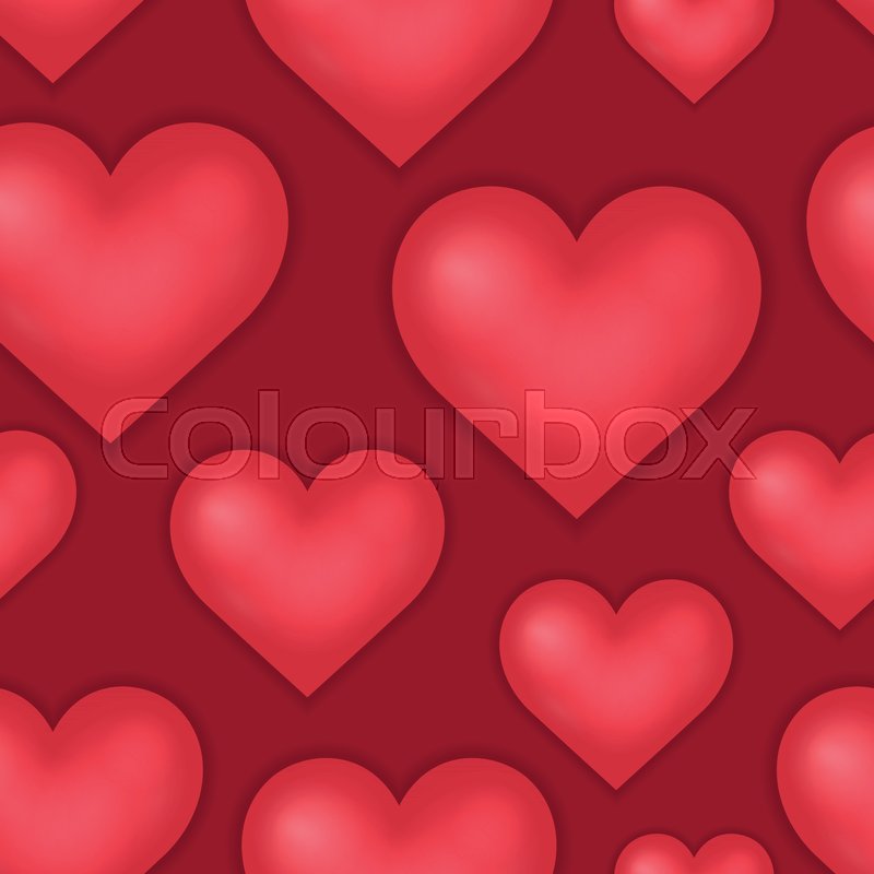 Heart theme seamless background 1 - ... | Stock vector | Colourbox