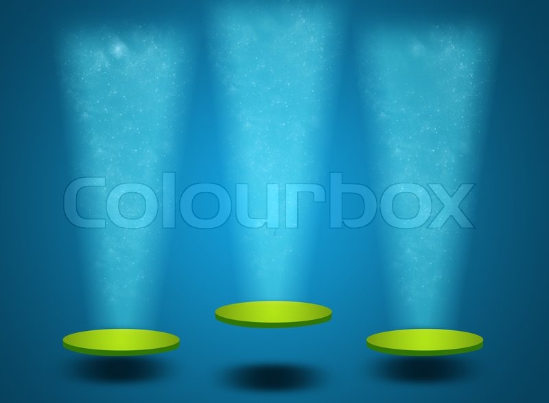 Vinder podie med lys | Stock foto | Colourbox