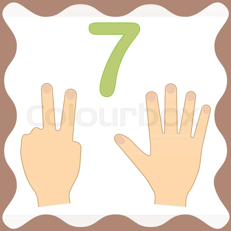 7 Fingers Clipart