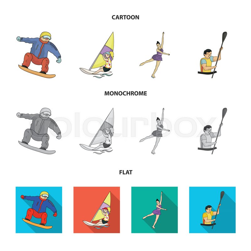 Olympic Snowboard Cartoon