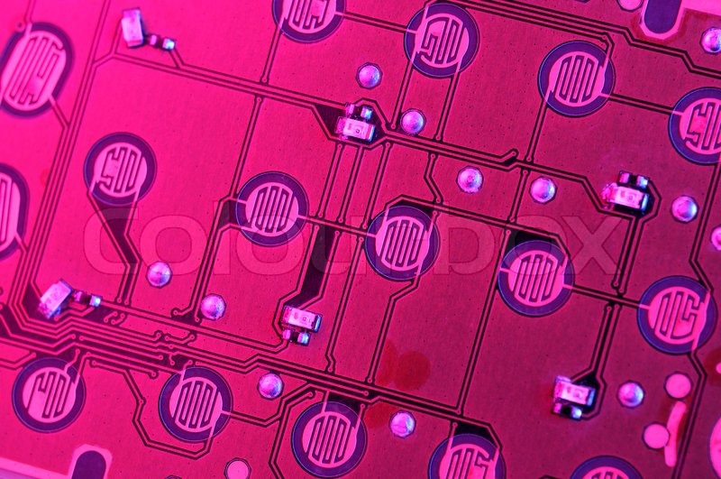 Pink Circuit Board | Stock image | Colourbox