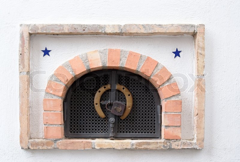Small ventilation window with grate, ... | Stock image | Colourbox