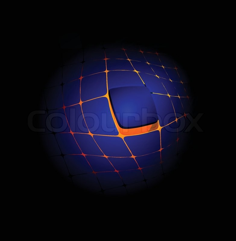 Sphere divided into segments of the ... | Stock vector | Colourbox