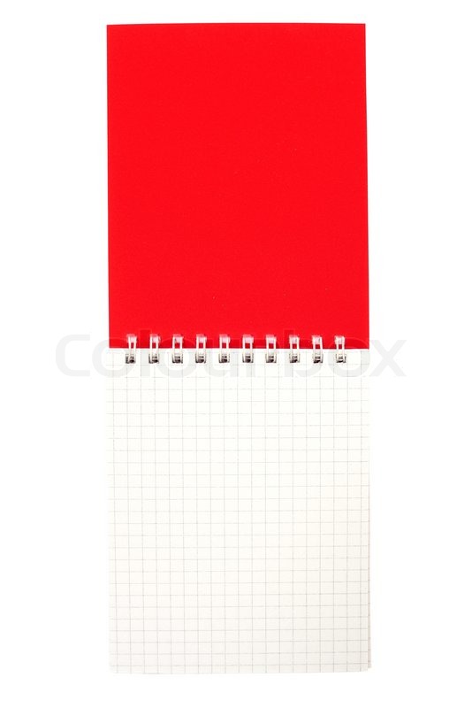 Red Open Notebook