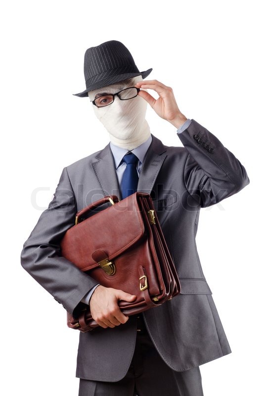 Man covered in medical bandages | Stock image | Colourbox