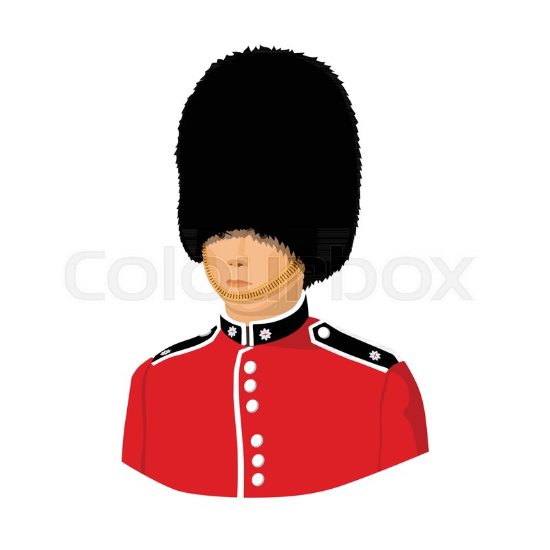 Queen's guard icon in cartoon style ... | Stock vector | Colourbox