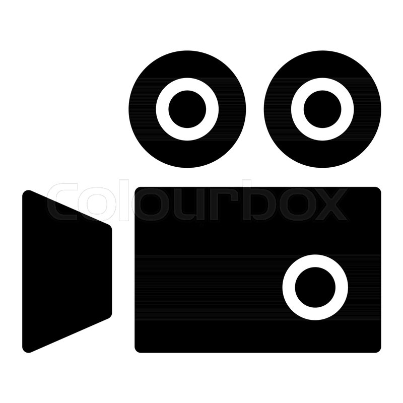 White Video Camera Icon