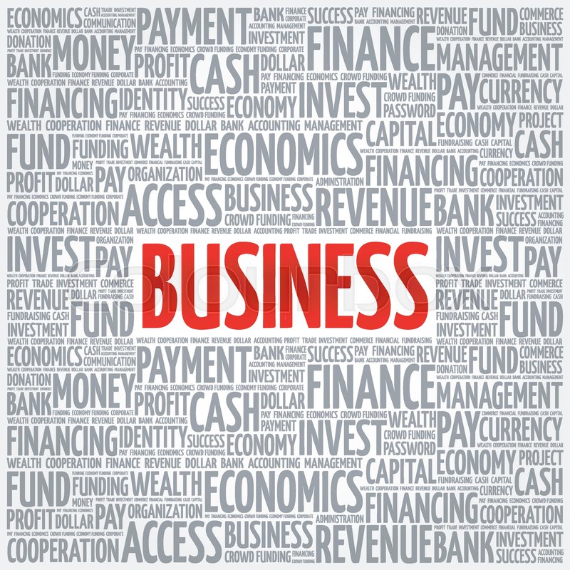 BUSINESS word cloud collage, business ... | Stock vector | Colourbox