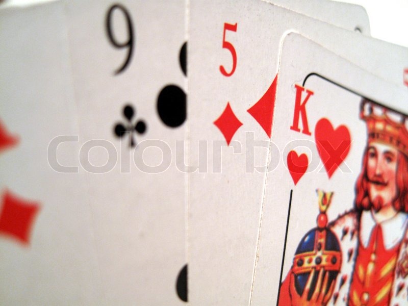Bridge, kortspil, konge | stock foto | Colourbox