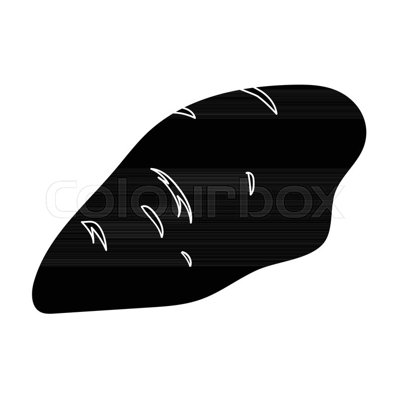 Chicken fillet icon in black style ... | Stock vector | Colourbox