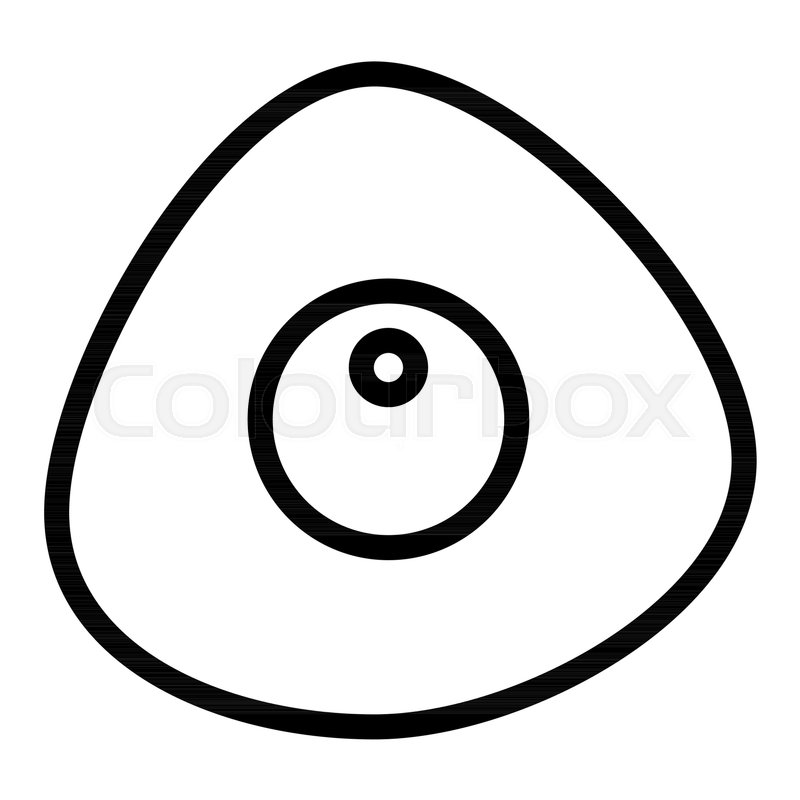 Omelette line icon. Eggs vector ... | Stock vector | Colourbox